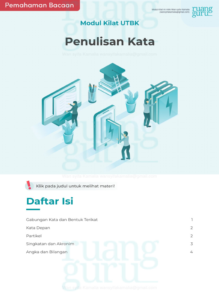 Panduan Penulisan Bahasa Indonesia | PDF