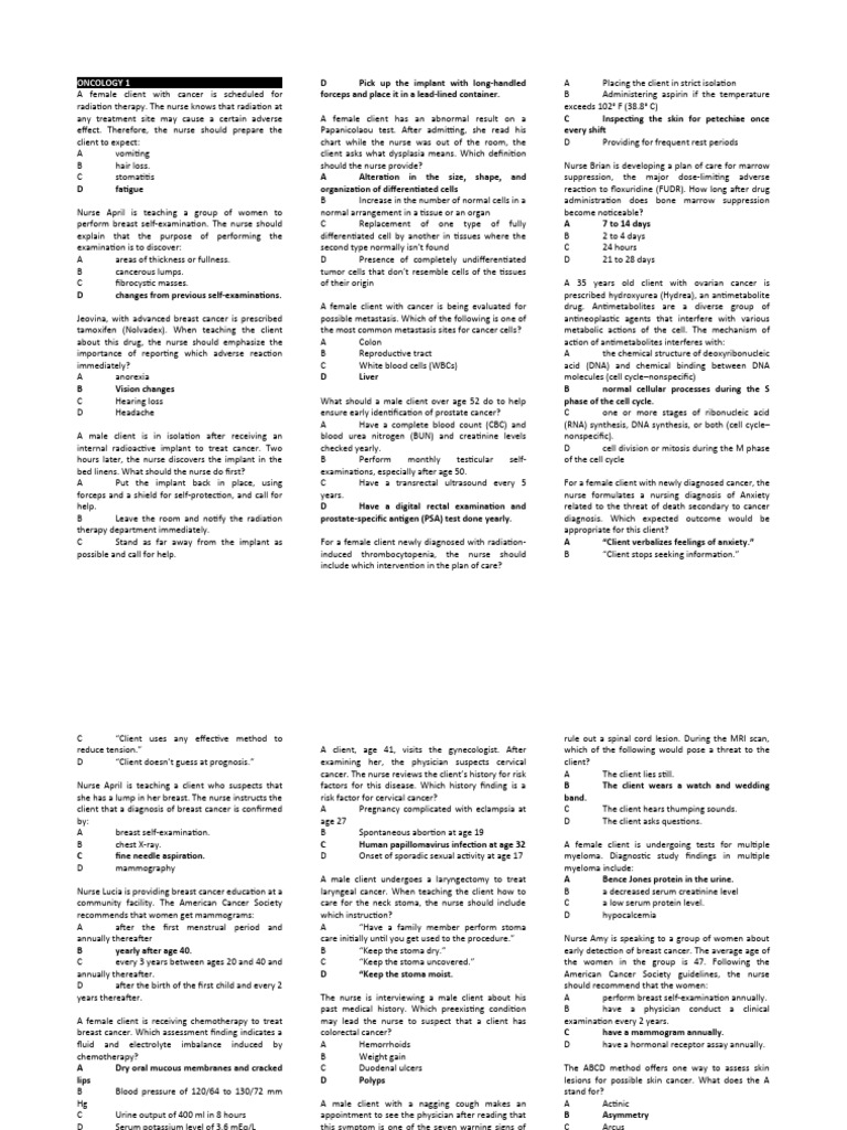 ONCO | Download Free PDF | Cancer | Breast Cancer