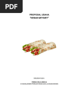 Contoh Proposal Usaha Mata Kuliah Kewirausahaan | PDF | Bisnis