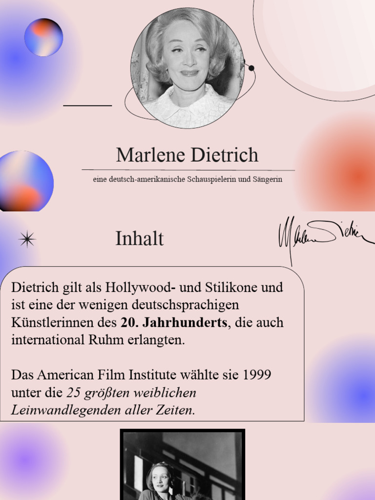 Marlene Dietrich | PDF