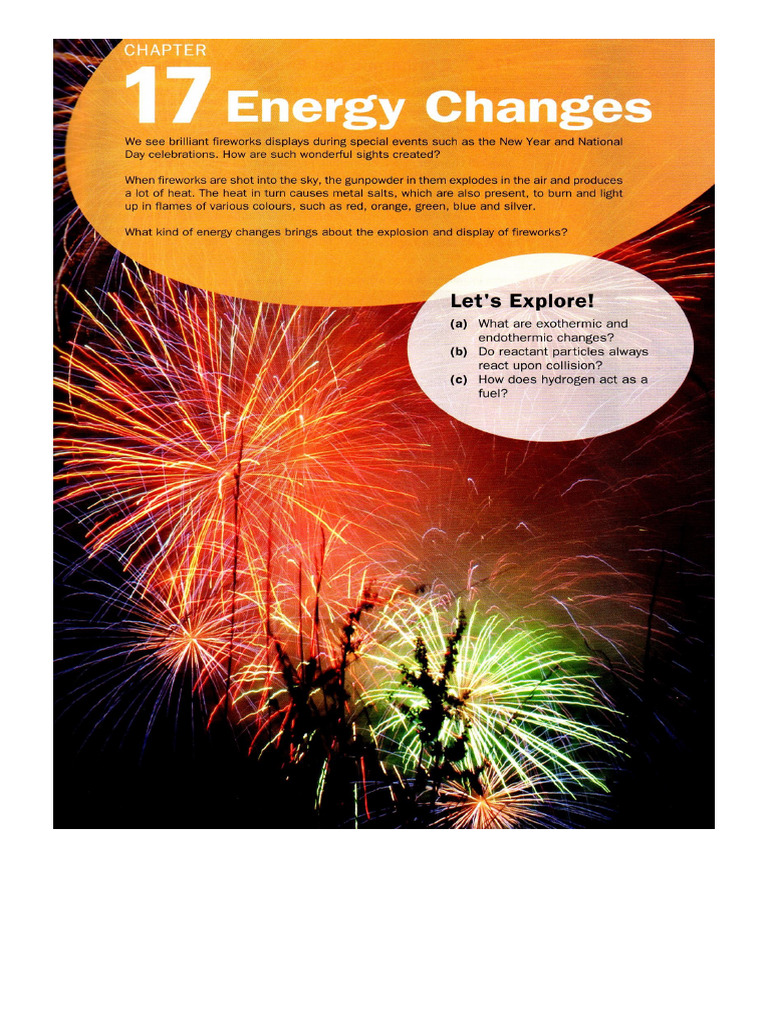 Chapter 17 Energy Changes CHEM IGCSE | PDF
