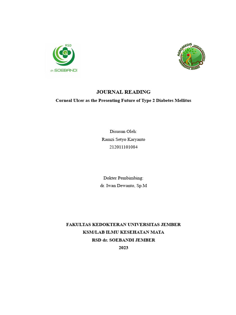 Resume - Journal Reading - Ramzi Setyo K | PDF | Sains & Matematika