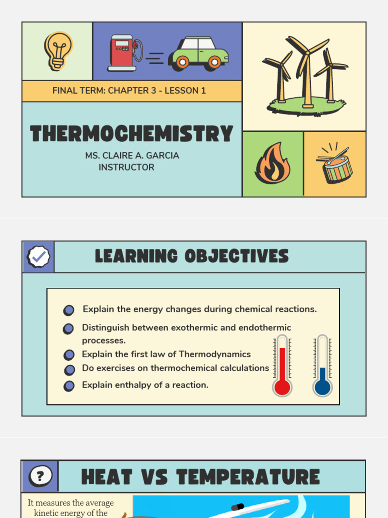 Chapter 3.1 Thermochemistry - Internal Energy | PDF | Heat | Continuum ...