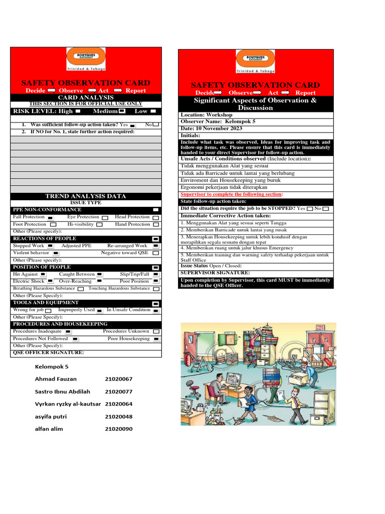 Stop Card 2 Kelompok 5 | PDF | Personal Protective Equipment | Safety