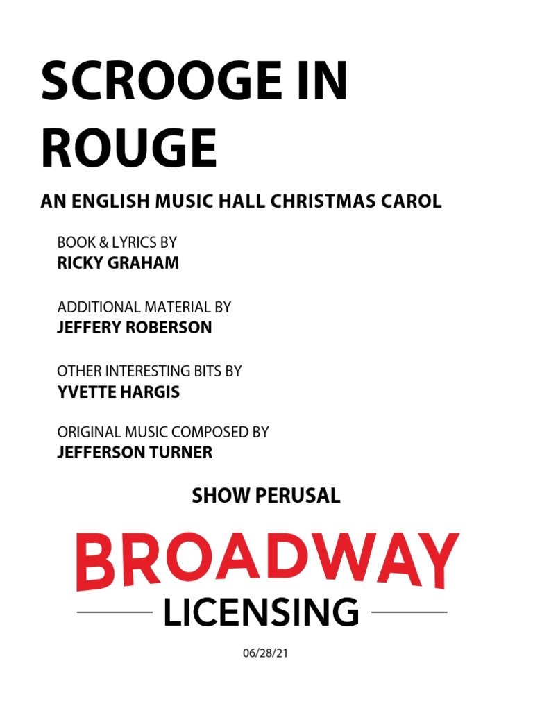 SCRO Perusal | PDF | Ebenezer Scrooge | Copyright