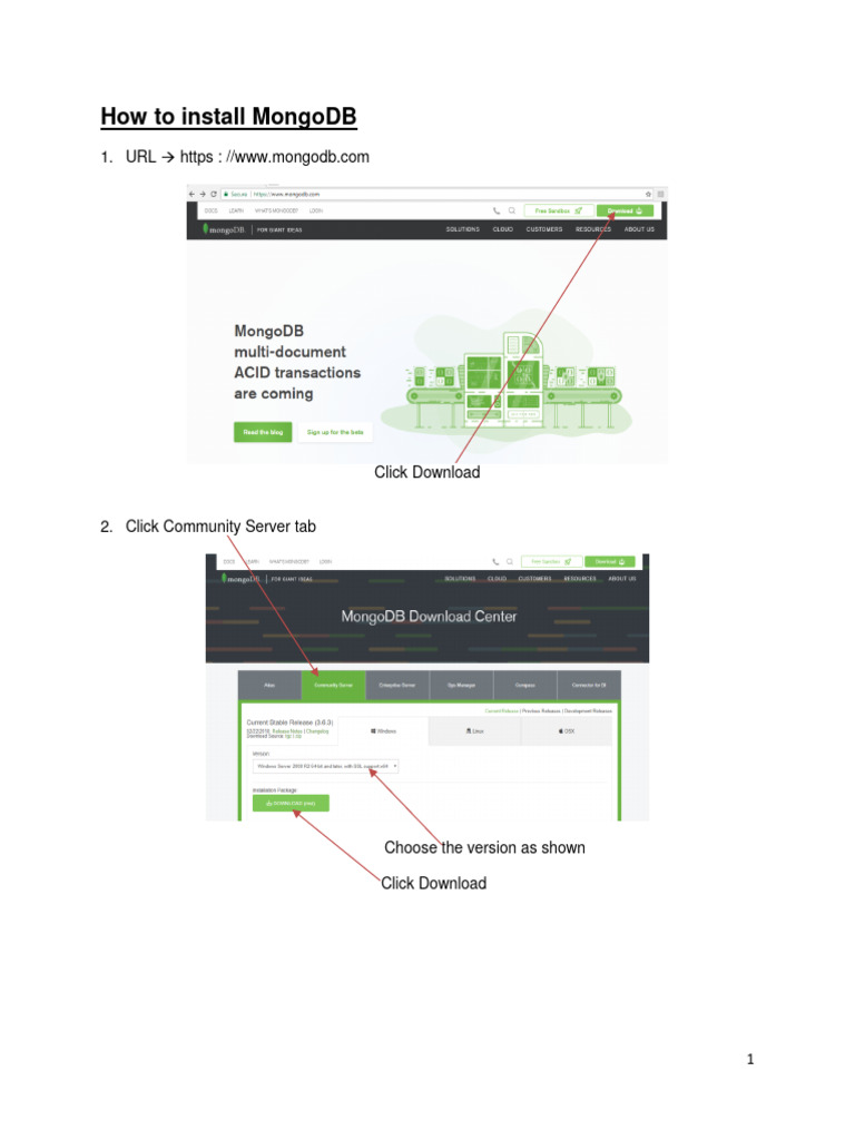 1 How To Install Mongodb | PDF | Mongo Db | Command Line Interface