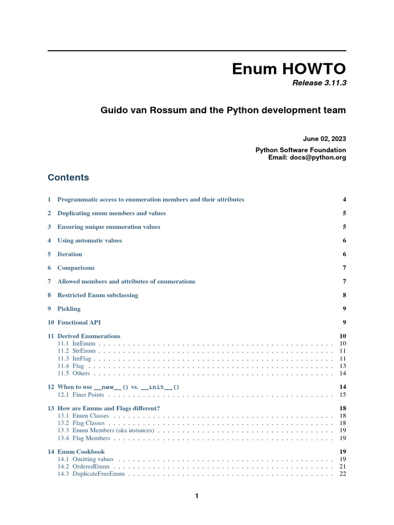 Howto Enum Pdf Boolean Data Type Class Computer Programming 0270