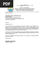 Sample Resumption Letter After Deferment | PDF