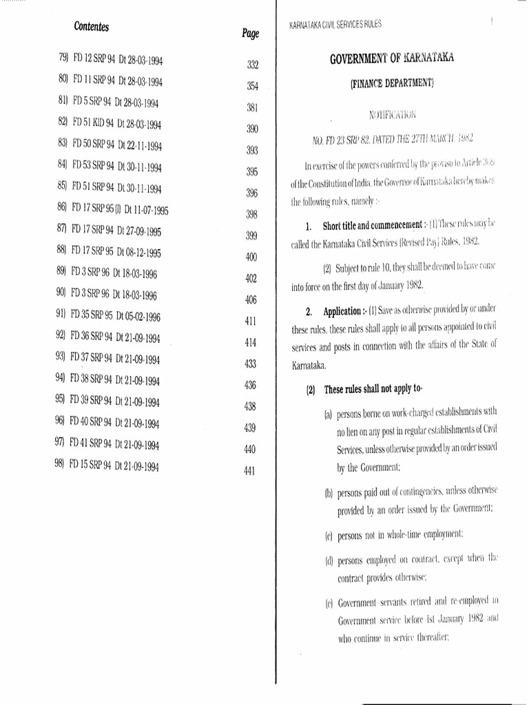 KCS-RP Rules 1982 | PDF