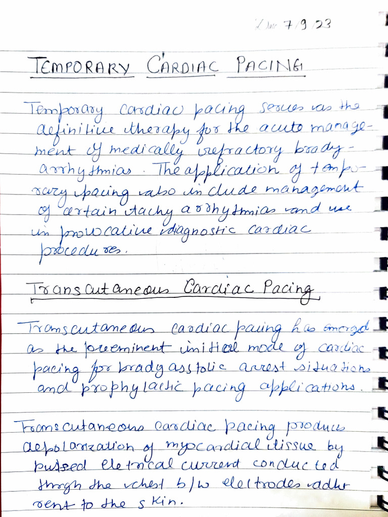 Cardiac Pacing | PDF | Cardiac Electrophysiology | Cardiology