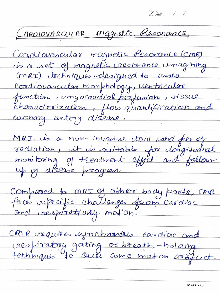 CMR and Mri | Download Free PDF | Magnetic Resonance Imaging
