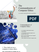 The-Ten-Commandments-of-Computer Ethics | PDF | Copyright | Software