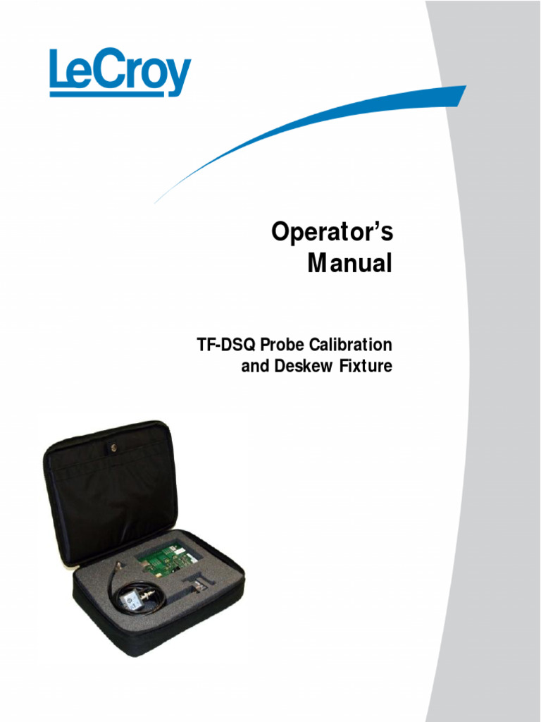 TF DSQ Om C | PDF | Calibration | Electromagnetic Compatibility