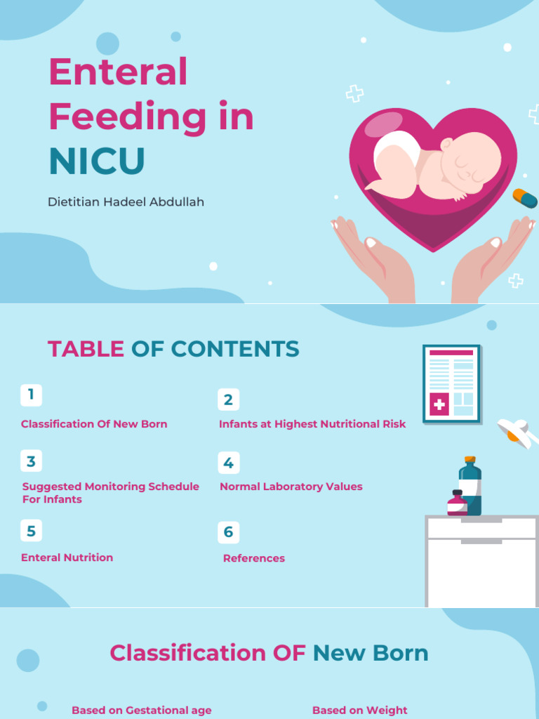Enteral Feeding Guidelines for NICU | PDF | Preterm Birth | Low Birth ...