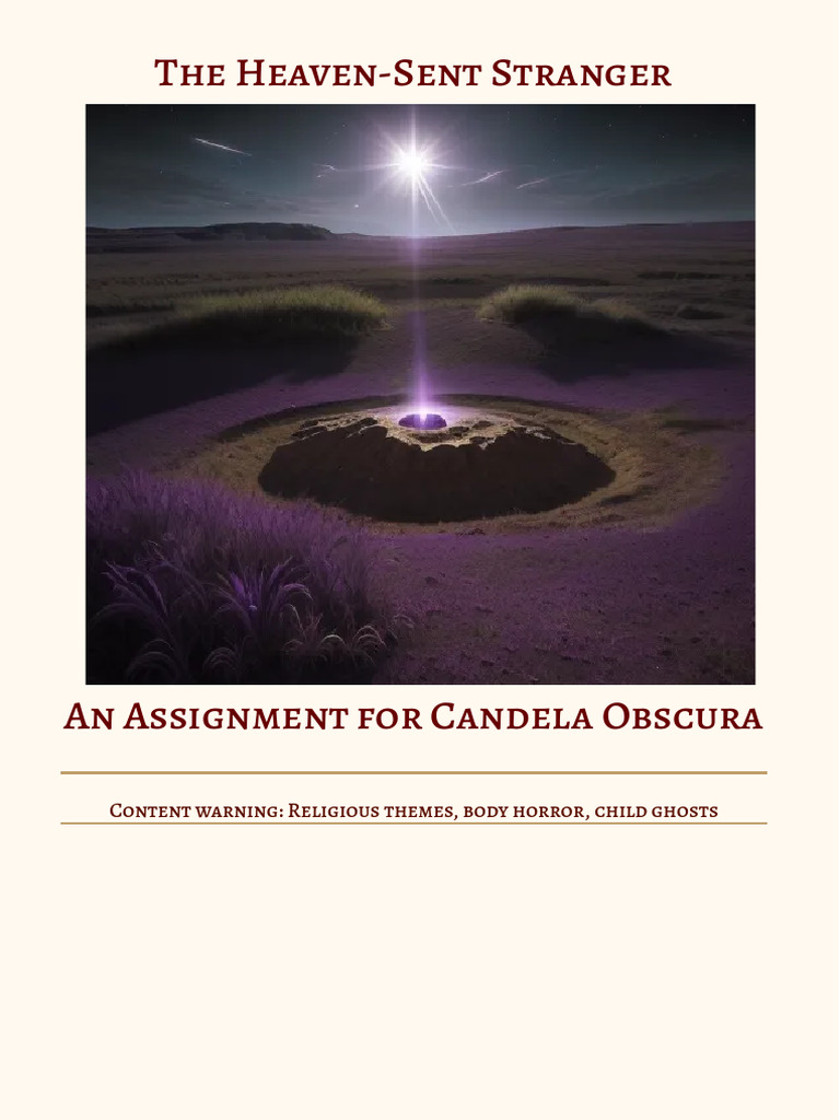 Candela Obscura Module - The Heaven-Sent Stranger | PDF | Inquisition Candela Obscura Module - The Heaven-Sent Stranger | PDF | Inquisition