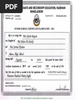 HSC Certificate & Academic Transcript | PDF