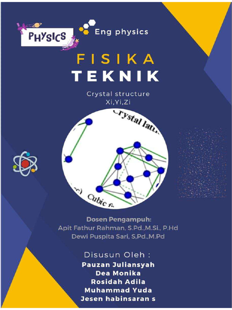 Struktur Kristal Kelompok 7 Fisika Teknik Pdf