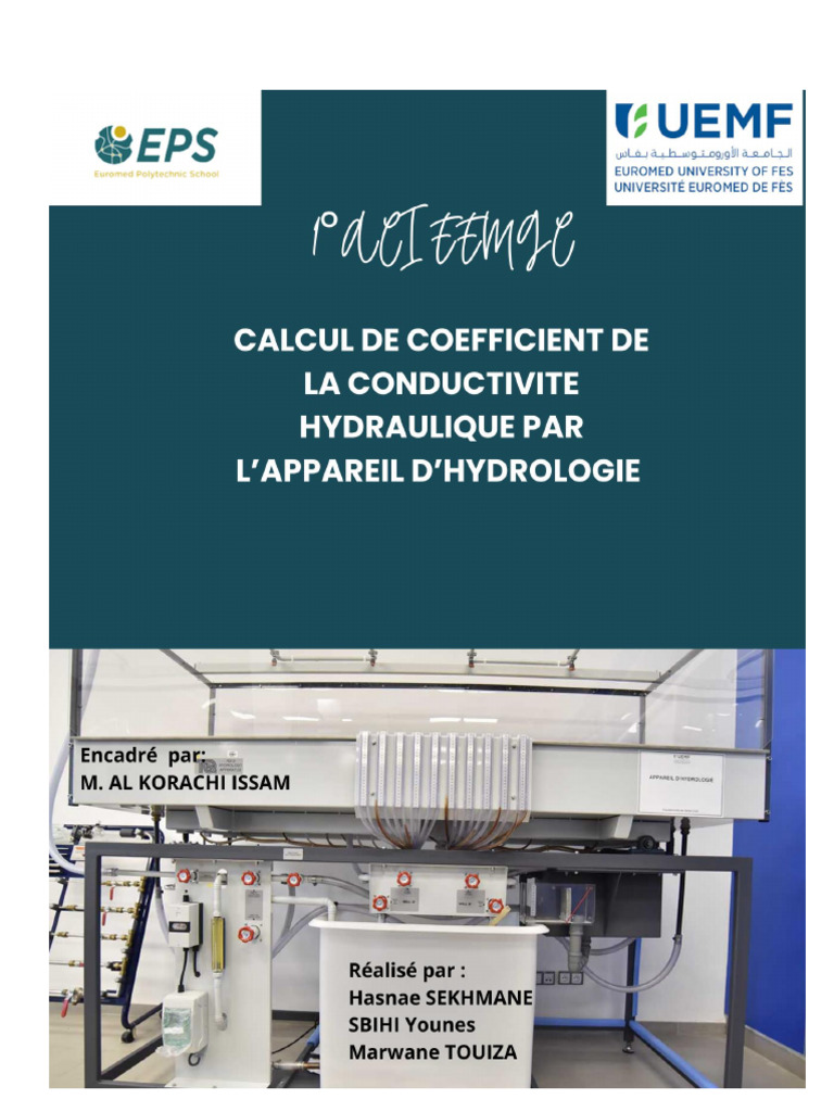 TP4 Conductivité | PDF | Porosité | Hydrogéologie