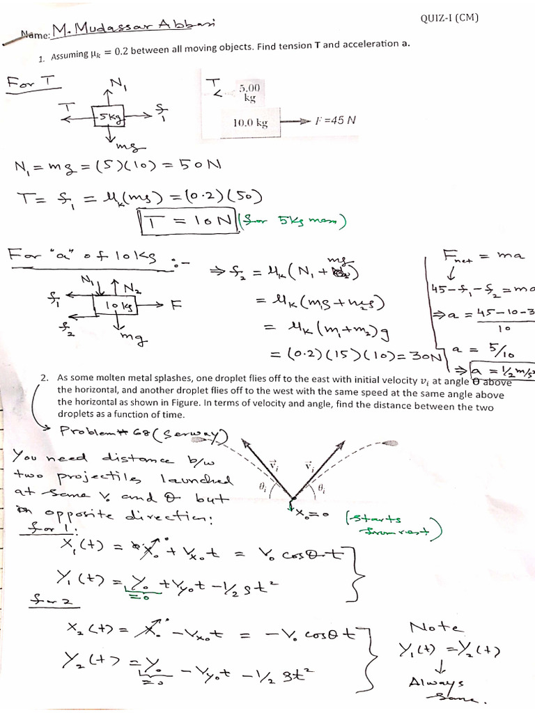 C.mech Quiz Sol | PDF
