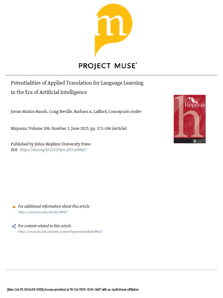 Potentialities of Applied Translation For Language Learning in The Era ...