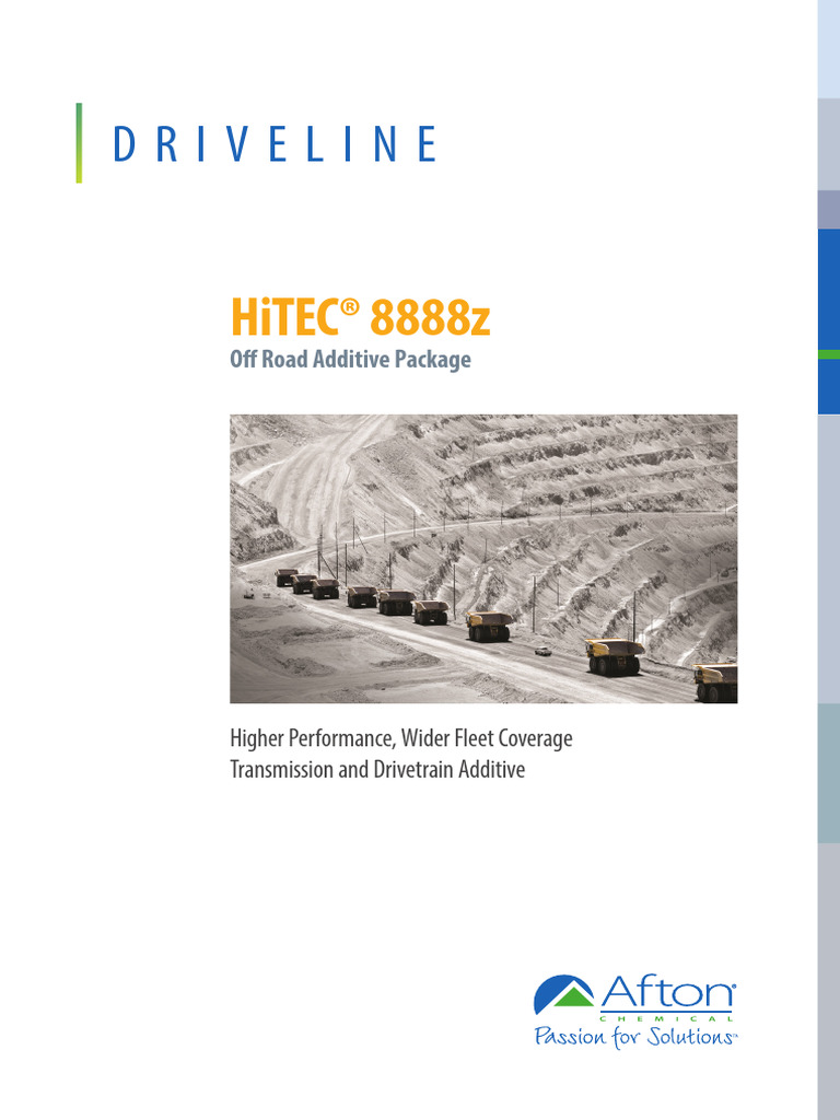 Hitec 8888Z Atf C4 & To4 - TDS | PDF | Physical Sciences | Mechanical Engineering