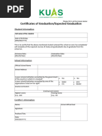 Certificate of Expected Graduation Sample | PDF