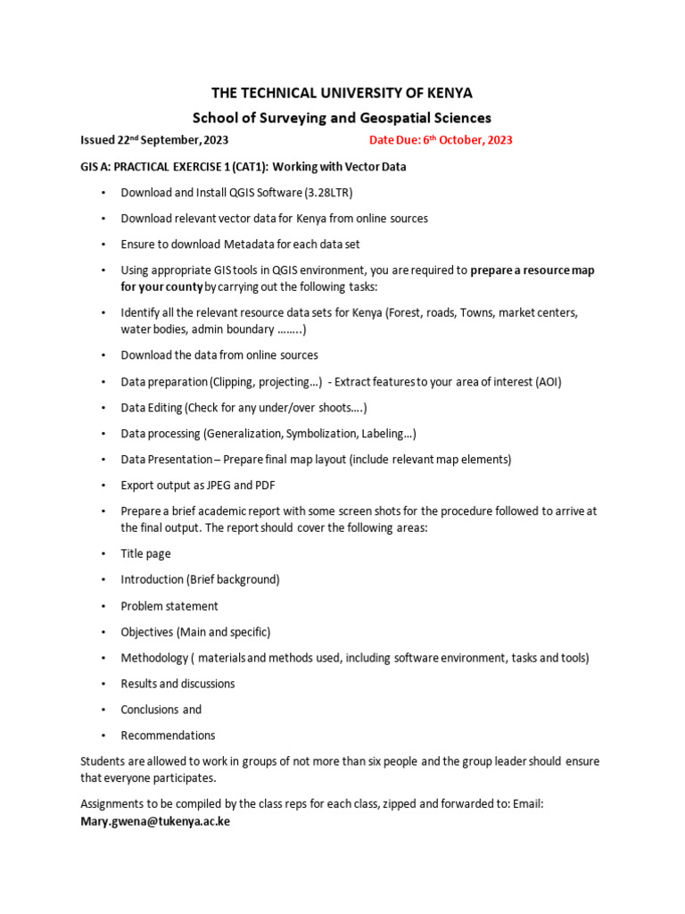 GIS A - Practical Assignment1 - Working With Vector Data | PDF | Art | Technology & Engineering