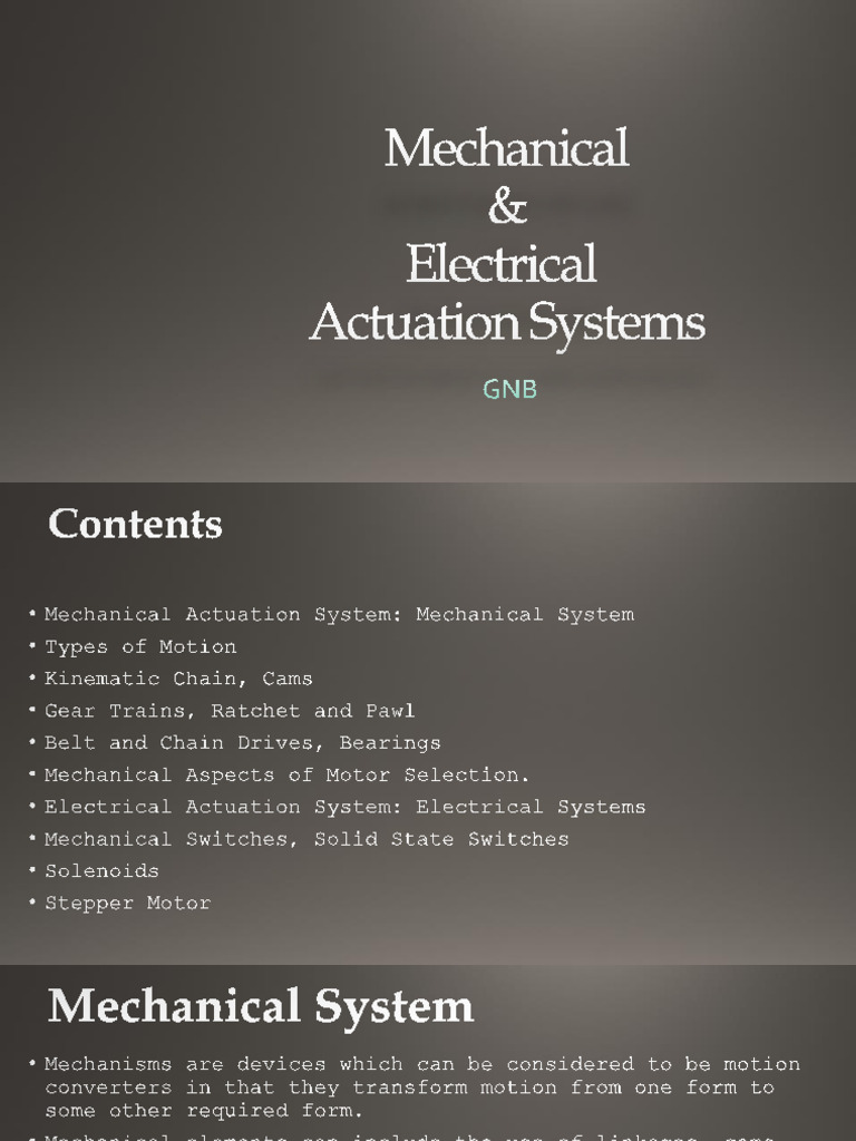 Engineering Actuation Systems Guide | PDF | Gear | Belt (Mechanical)