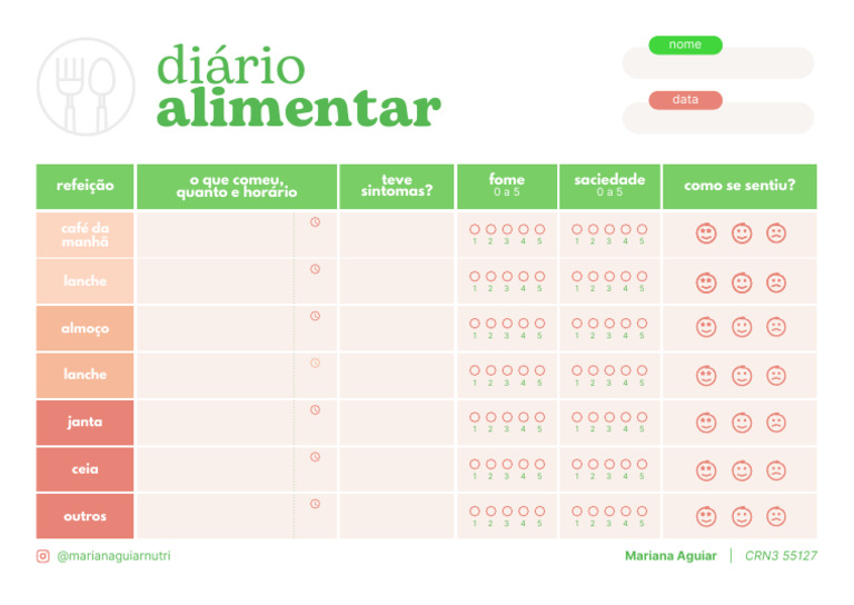 Diario Alimentar | PDF