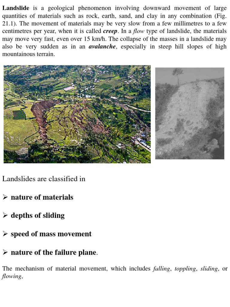 Landslide | PDF | Landslide | Natural Materials