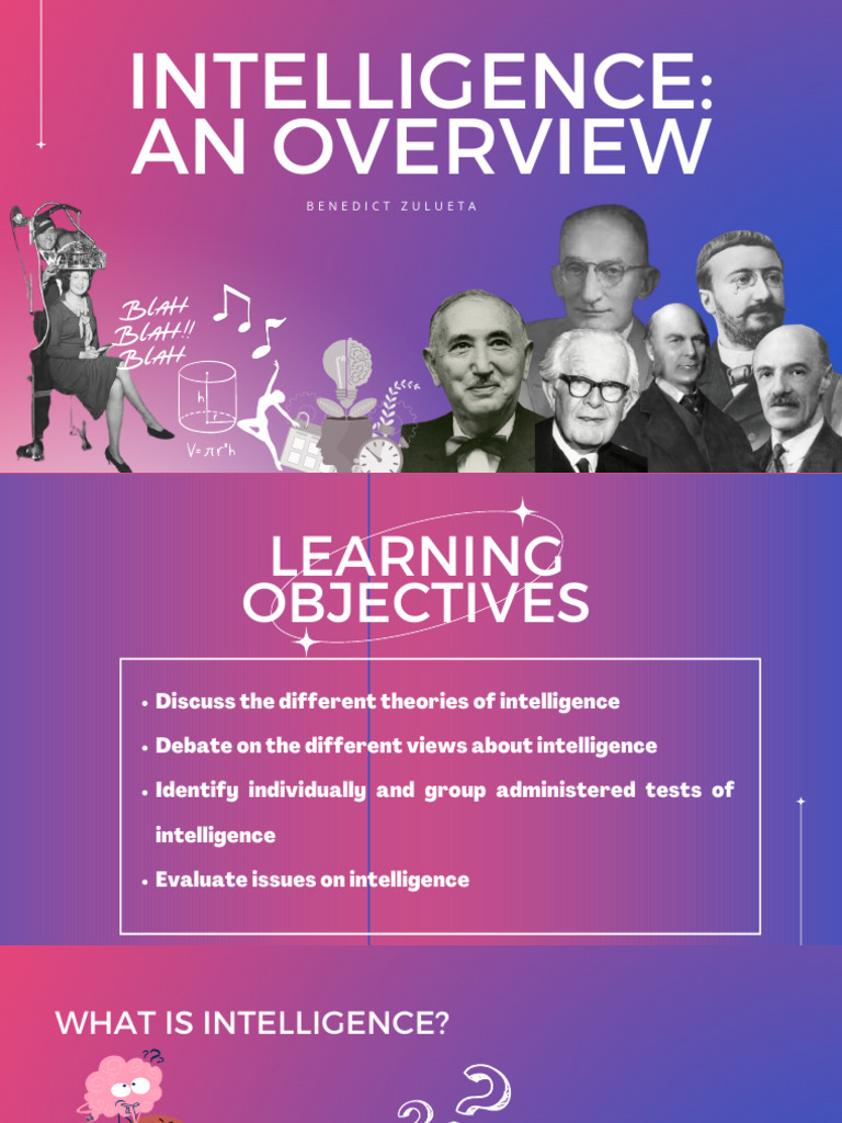 Theories of Intelligence Overview | PDF | Wechsler Adult Intelligence ...