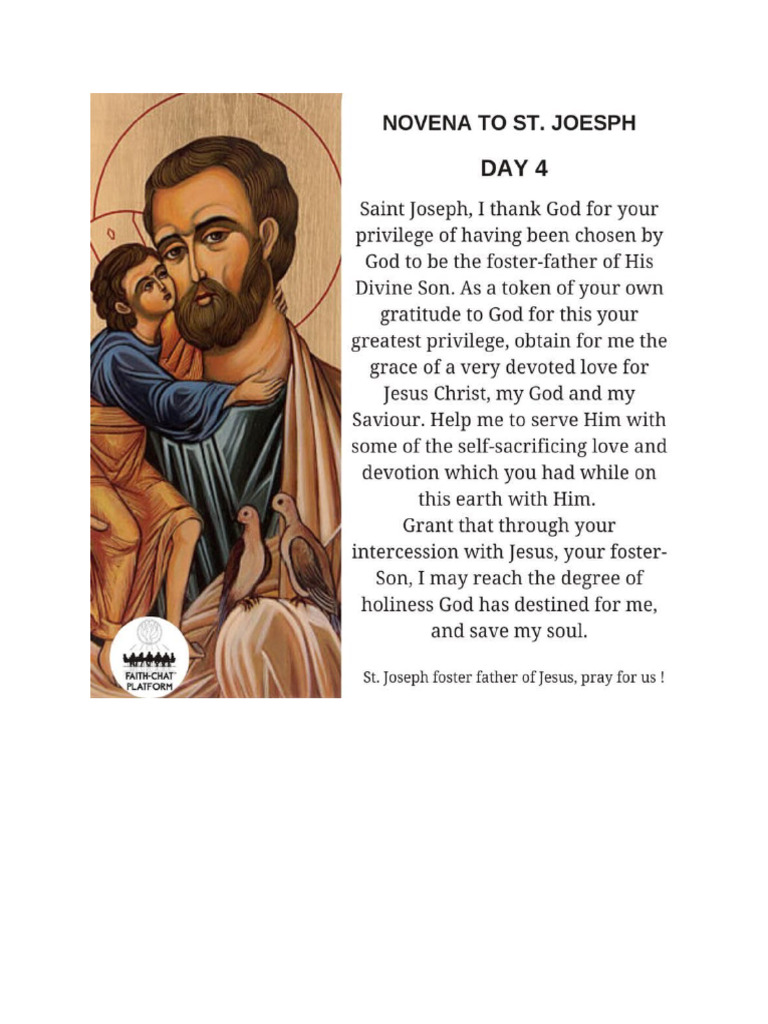 ST Joseph Novena | PDF