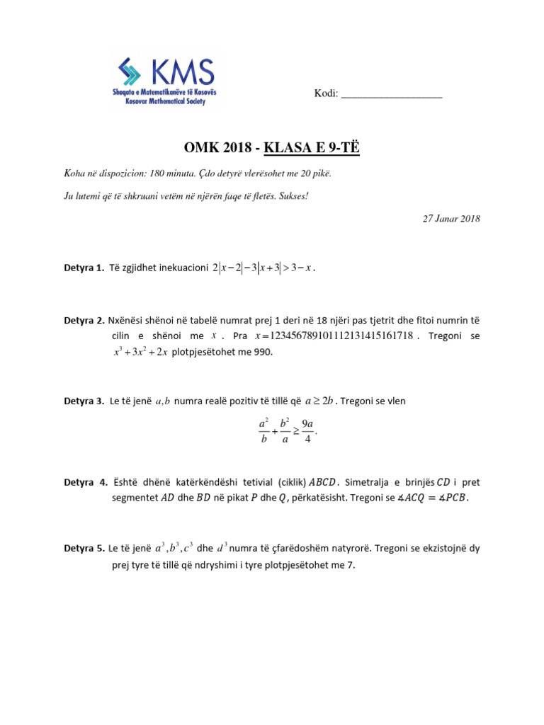 OMK kl9 | PDF