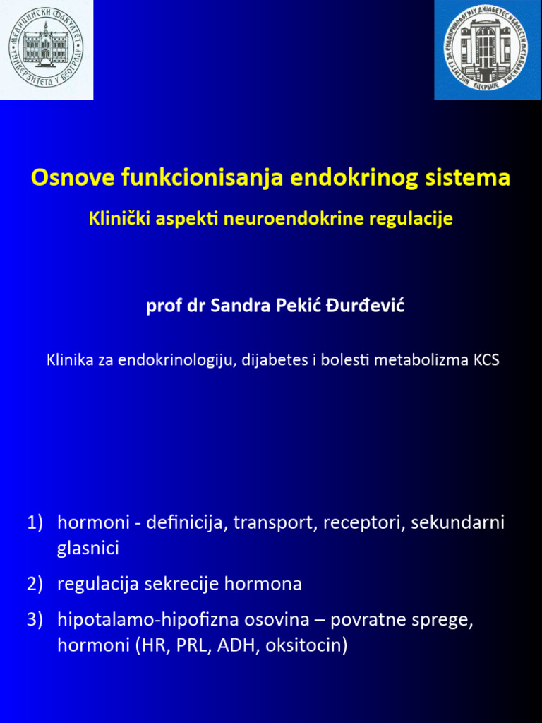 Endokrina Uvod | PDF