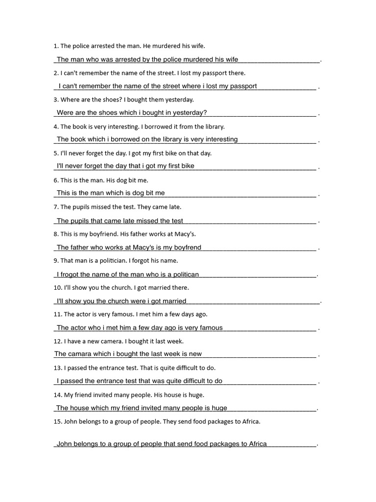 Relative Clauses 2 | PDF