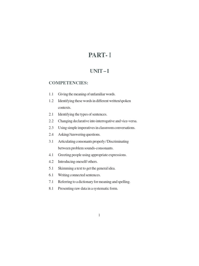 English Chapter 1 | PDF | Sentence (Linguistics) | Question