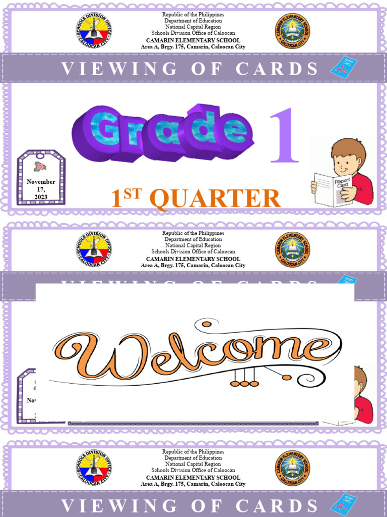 1ST Quarter Showing of Cards | PDF | Public Administration | Social ...