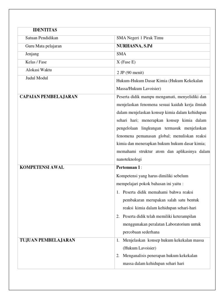 Modul Ajar Uji Kompre | PDF