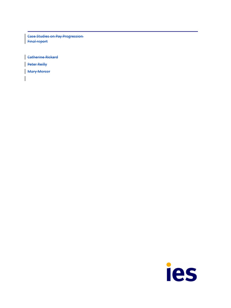 Pay Progression | PDF | Employment | Salary