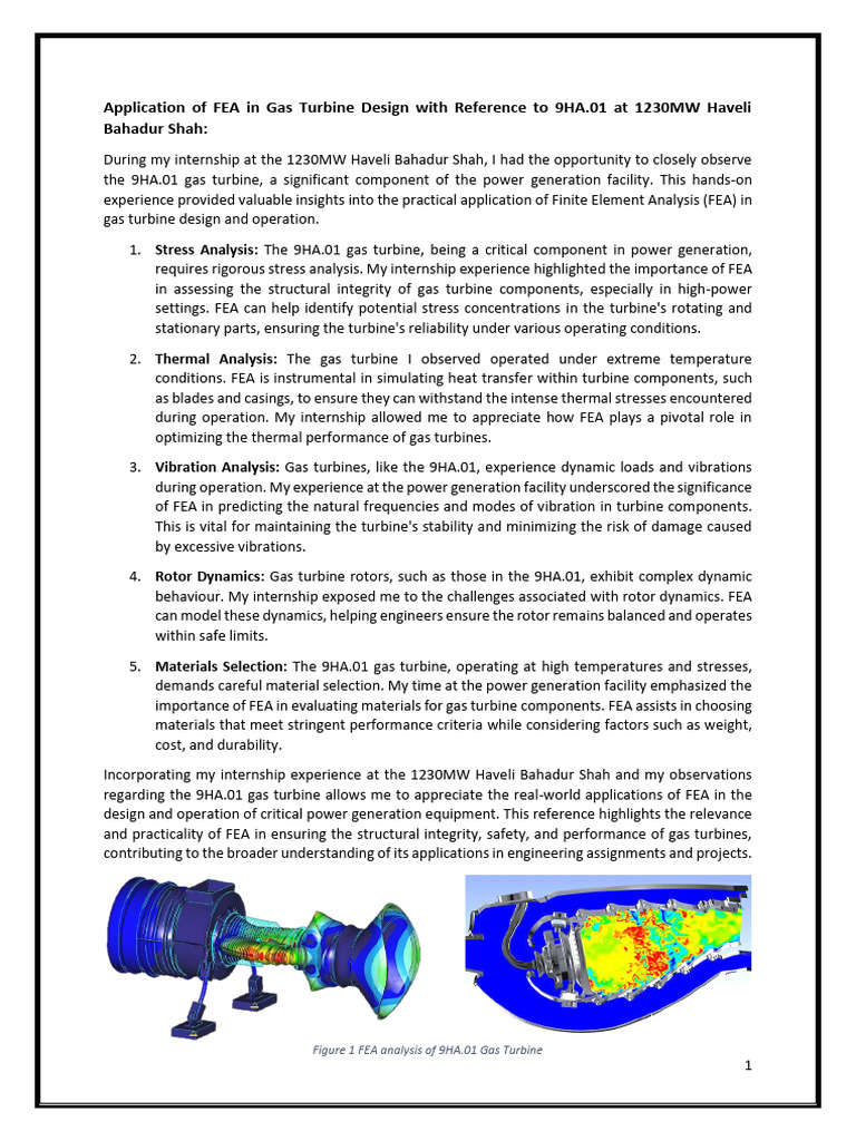 FEA in Gas Turbine & Robotic Design | PDF | Turbine | Finite Element Method