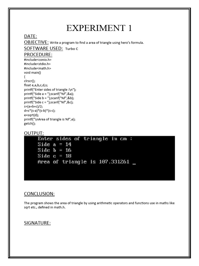 C Program | PDF | Area | Pointer (Computer Programming) C Program | PDF | Area | Pointer (Computer Programming)