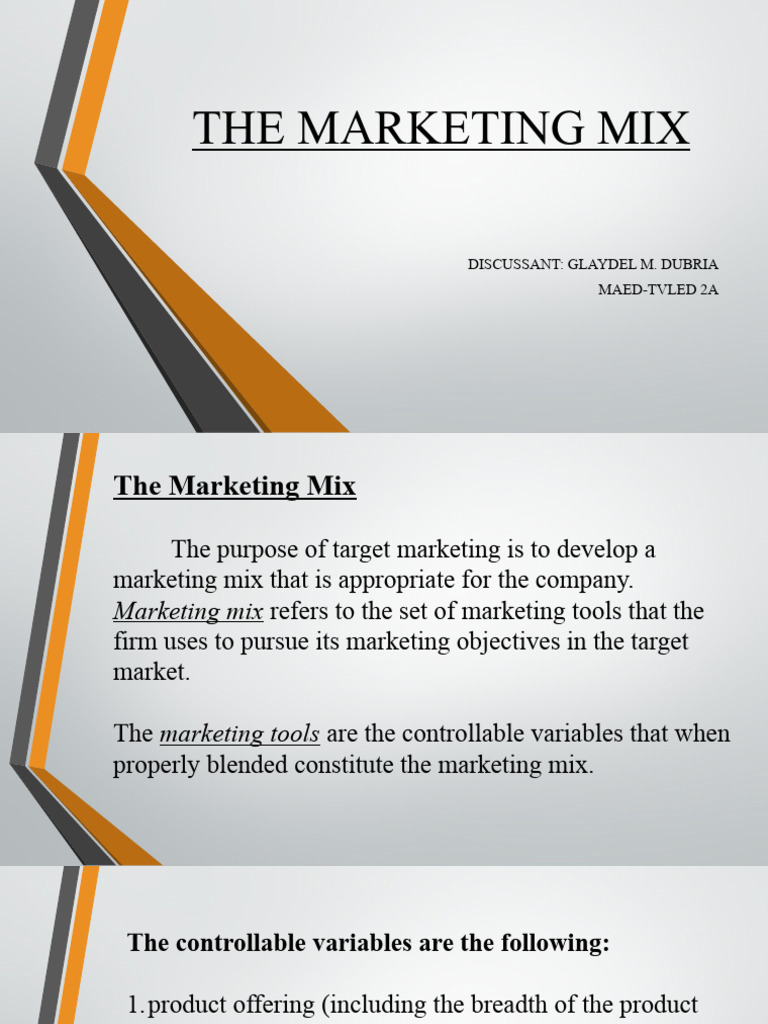 Marketing Mix & Strategies Guide | PDF | Marketing | Sales