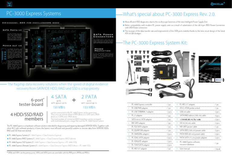 PC 3000 Express | PDF | Hard Disk Drive | Solid State Drive