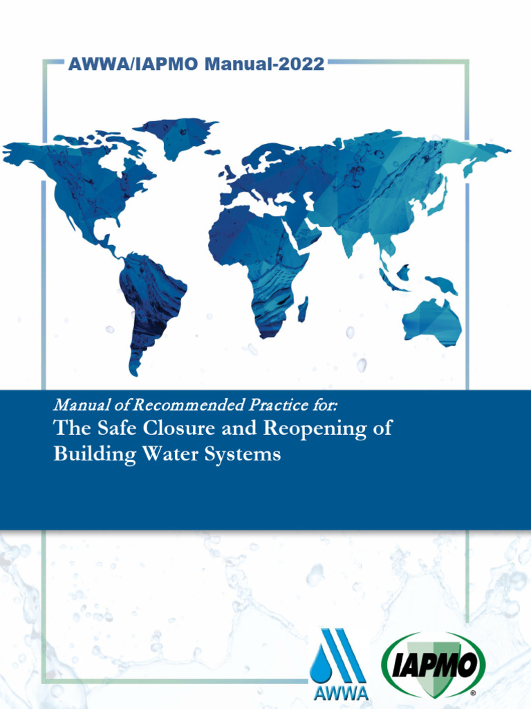 Awwa Iapmo Manual 2022 | PDF | Water Quality | Plumbing