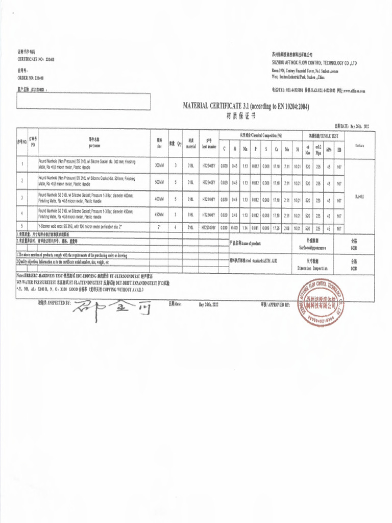 Scan - Material Sertifikat | PDF