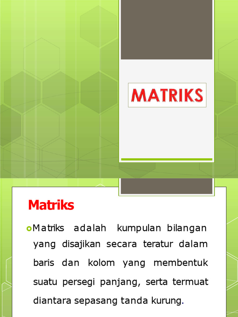 MATRIKS | PDF