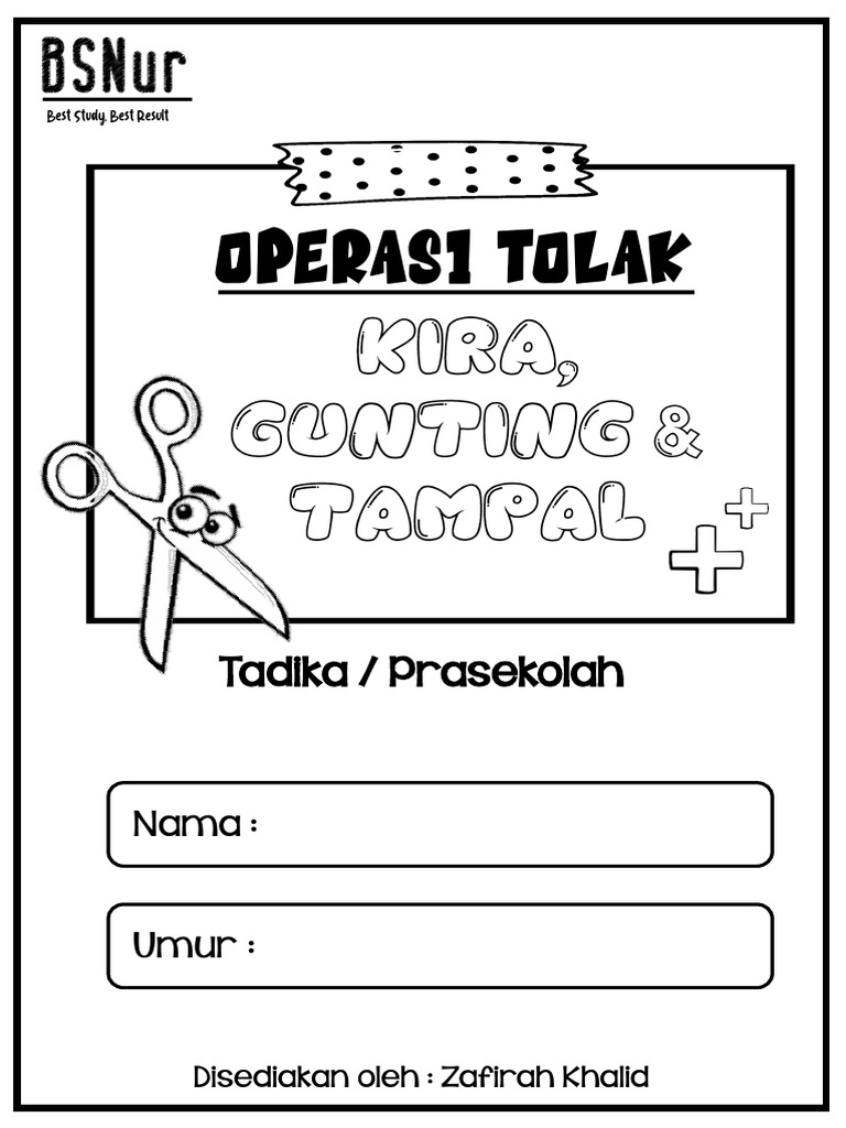 Kira, Gunting & Tampal (Tolak) | PDF