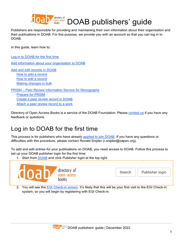 2022 12 DOAB Publishers Guide Ad027e13f7 | PDF | Computing ...
