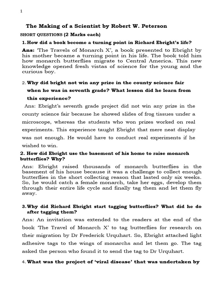 Richard Ebright: Journey to Science | PDF | Curiosity | Butterfly