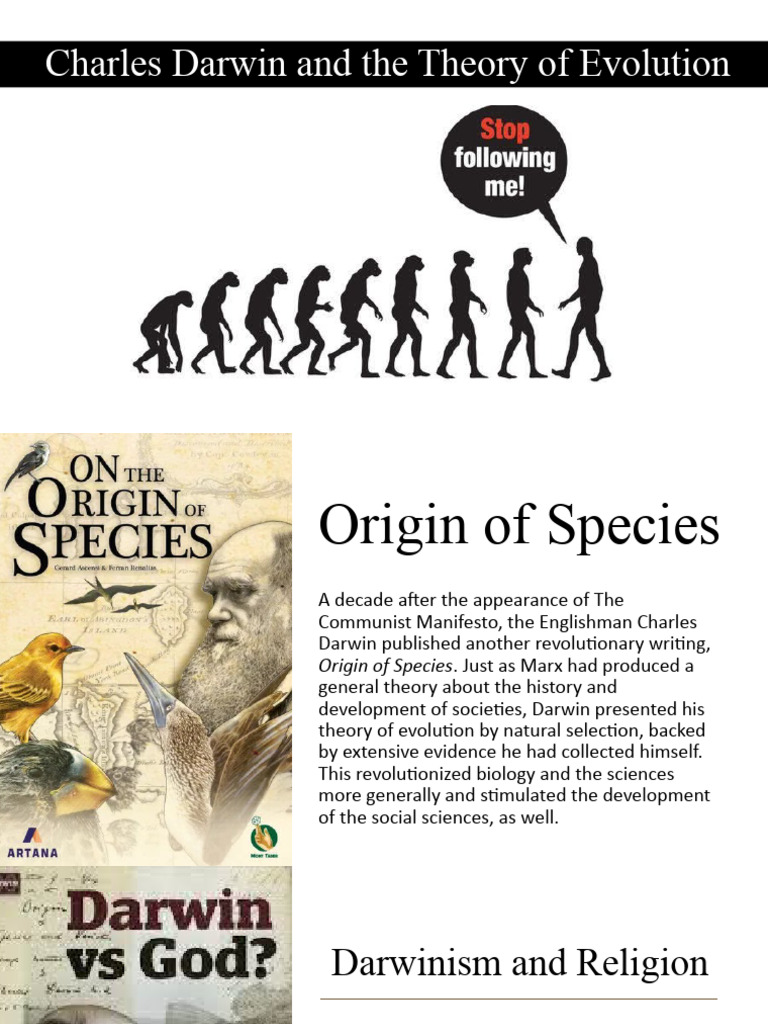 Charles Darwin and The Theory of Evolution | PDF | Darwinism | On The ...